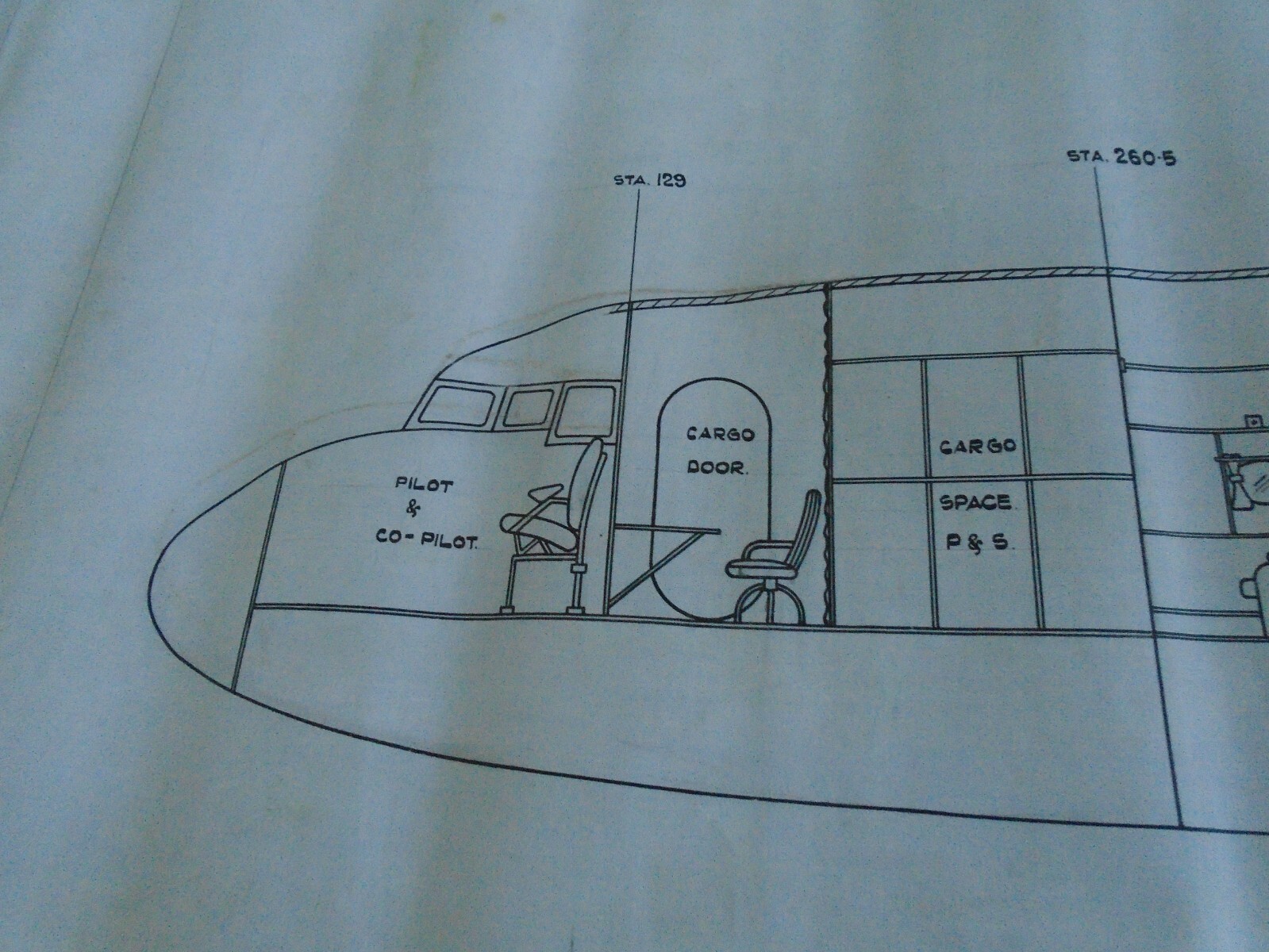 Douglas C-54 Skymaster LRG INK ARTIST DRAWING 1947 AERONAUTICA - FAULTS ...