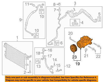 FORD OEM 13-19 Explorer Condenser, Compressor Lines-Compressor Assy ...
