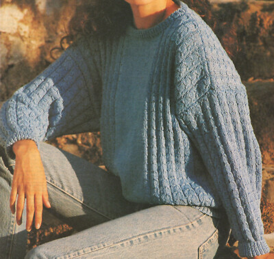 Cotton Ladies Cable Summer Use 3mm + 3.75mm Needles Knitting Pattern 34 ...