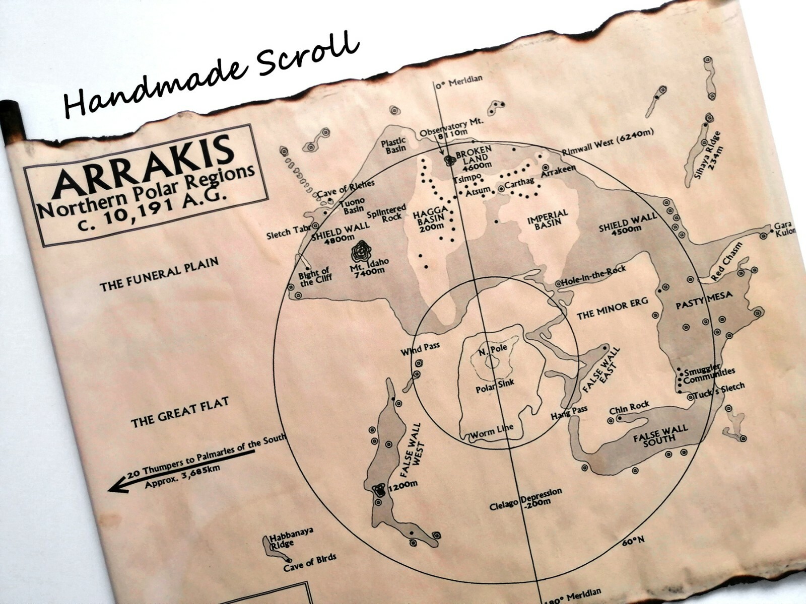 Arrakis Planet Map