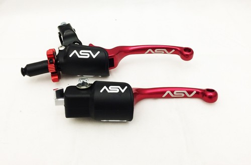 ASV F3 Front Brake Pro Pack Clutch Perch Levers Red Yamaha Raptor 125 ...