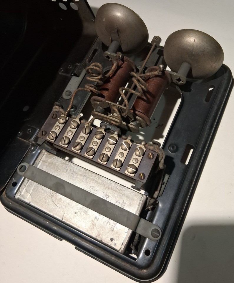 Antique Automatic Electric Metal Telephone Subset Ringer Box D-6897Z ...