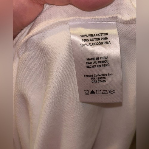 NWT Psycho Bunny Eaton Short Sleeve Polo Men's Shirt White Blue Pima ...