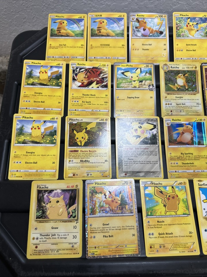 (30) Pikachu CARDS LOT VTG HOLO Raichu Stamped Delta Species Surfing ...