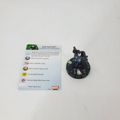 Heroclix Invincible Iron Man Set War Machine #029b Prime Figure With ...