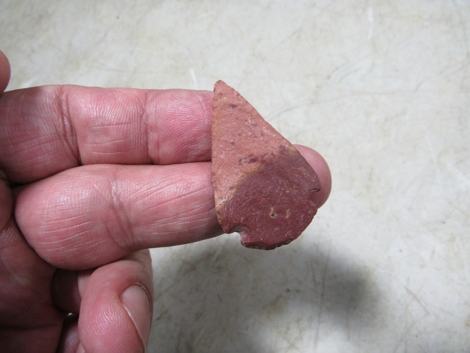 Antique Native American Indian Red Stone Arrowhead | eBay