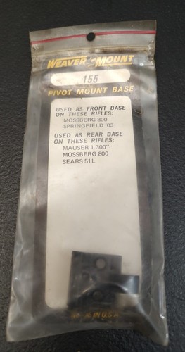 Weaver Pivot Mount Base # 155 Mossberg 800 Springfield 03 Sears 51L ...