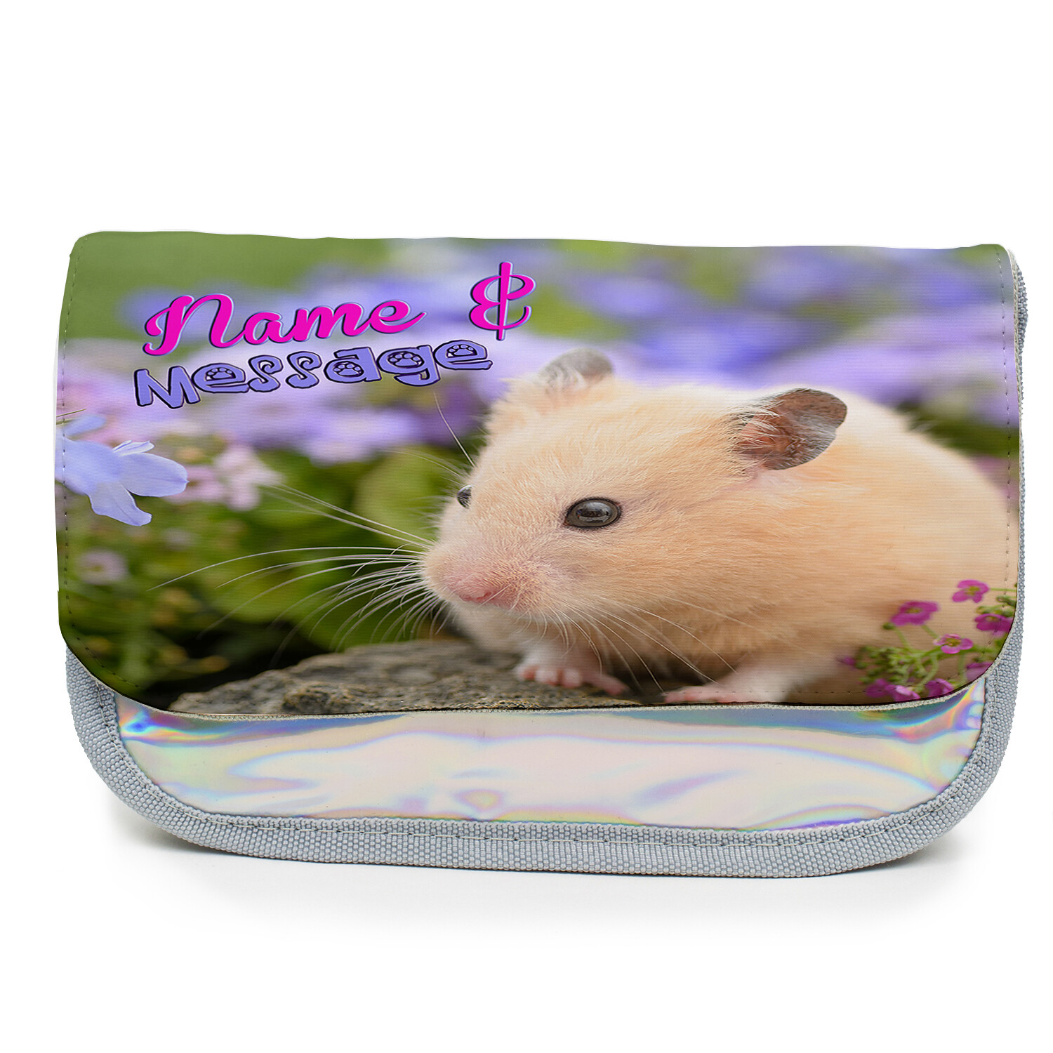 Personalised Pencil Case Girls Pet School Stationary Hamster Bag Girly ...