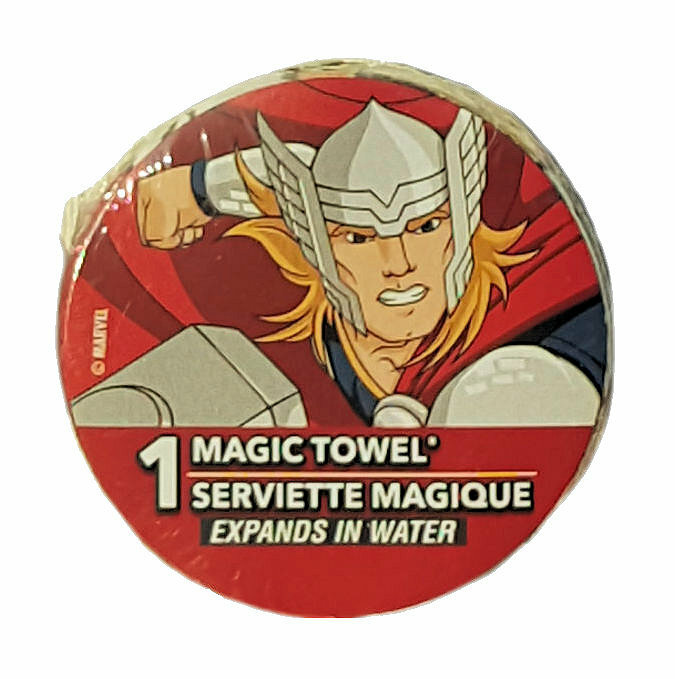 Thor Wash Cloth Face Washer Towel Avenger Marvel Comics Expandable ...