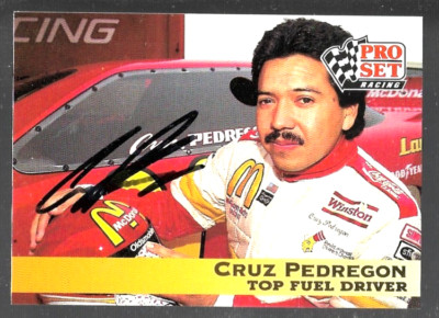CRUZ PEDREGON signed 1992 NHRA PRO SET trading card NHRA #14 | eBay