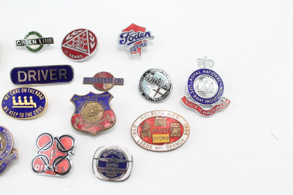 Transportation Pin Badges Vintage Enamel Inc London Green Line Job Lot ...