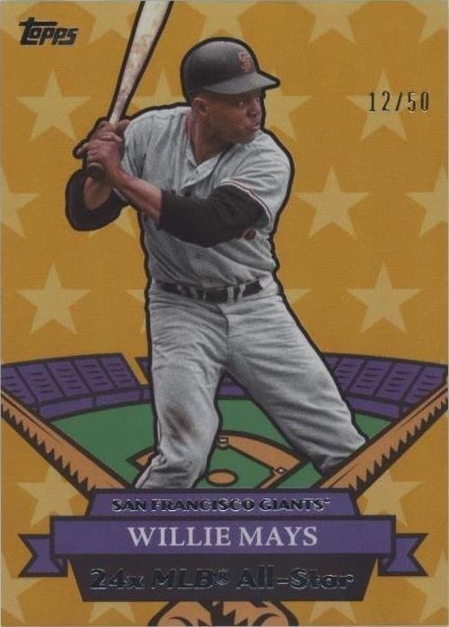 2025 Topps Archives - 2007 Topps All-Stars Willie Mays #07AS-21 Gold ...