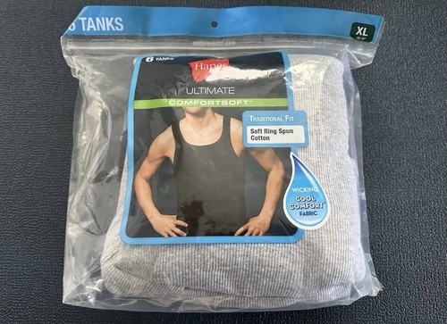 Hanes Ultimate Comfortsoft Tank Top 6 Pack - XL | eBay UK