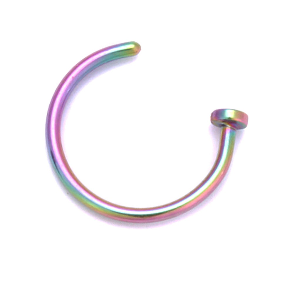 2PCS Nose Ring Surgical Steel Nose Rings Hoop Lip Nose Rings Studs Thin ...
