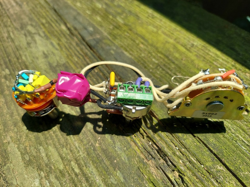 Tele Solderless Wiring Harness 3/w Switch 12 way Varitone KelllingSound ...