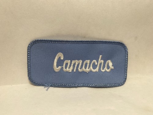CAMACHO USED EMBROIDERED VINTAGE SEW ON NAME PATCH TAGS ASSORTED COLORS ...