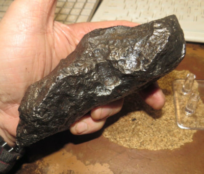 1700 GM. CAMPO DEL CIELO METEORITE ; A GRADE LARGE METEORITE 3.7 lbs ...