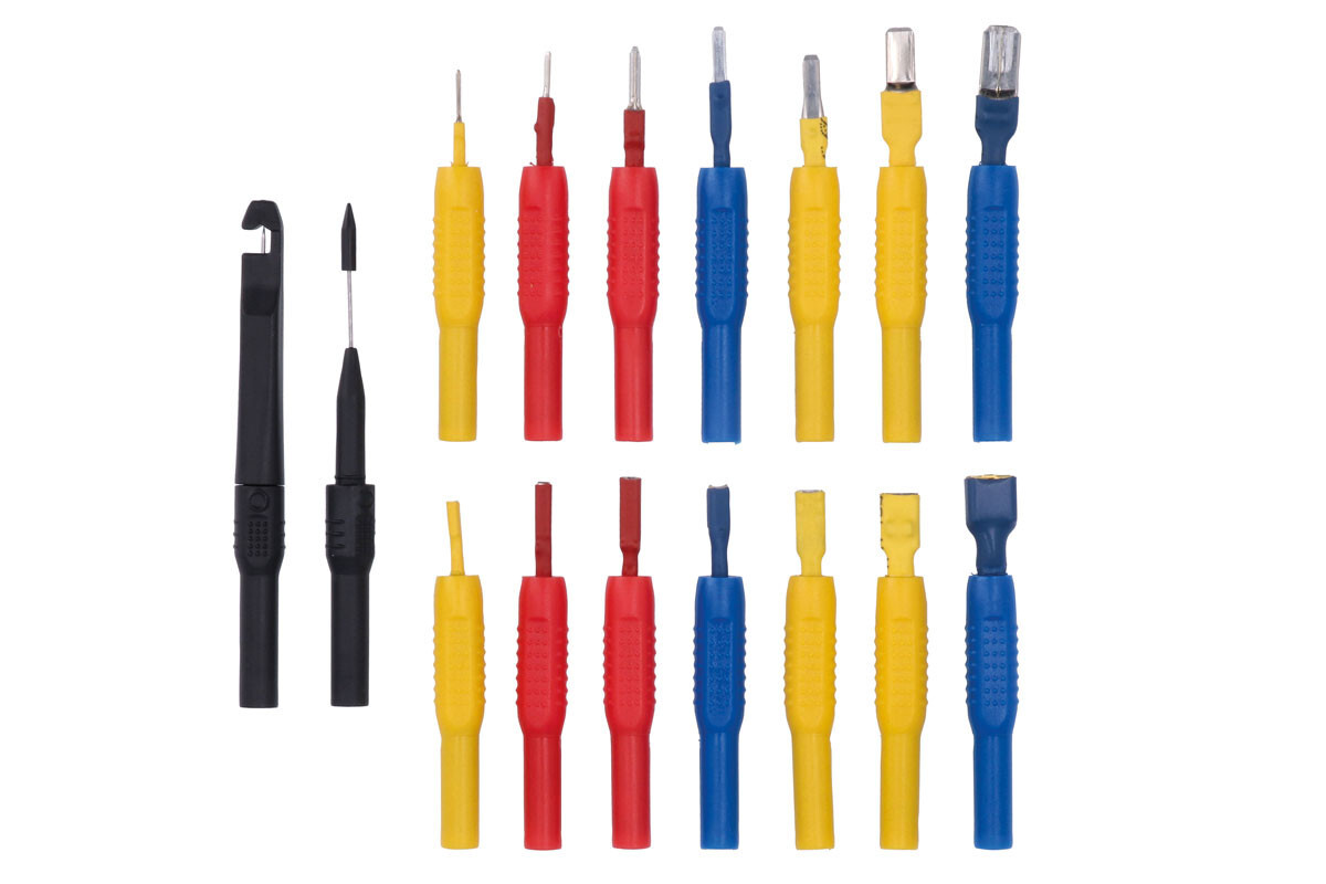 Terminal Assorted Test Lead Adaptor Set 16pc Probe 0.8mm - 6.00mm Tool ...