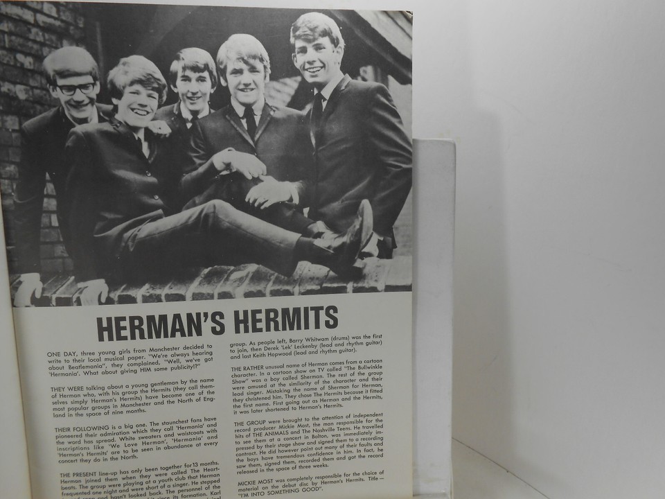 1965 HERMAN'S HERMITS CONCERT PROGRAM Book | eBay