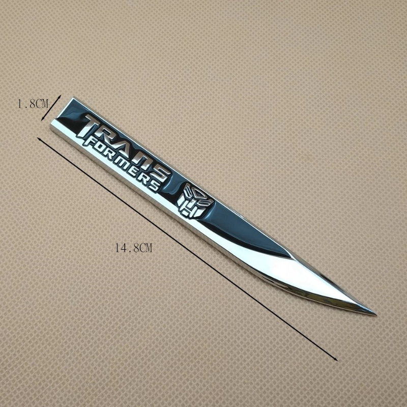 2x Transformers Autobot Metal Emblem Car Fender Blade Badge 3D Sticker ...