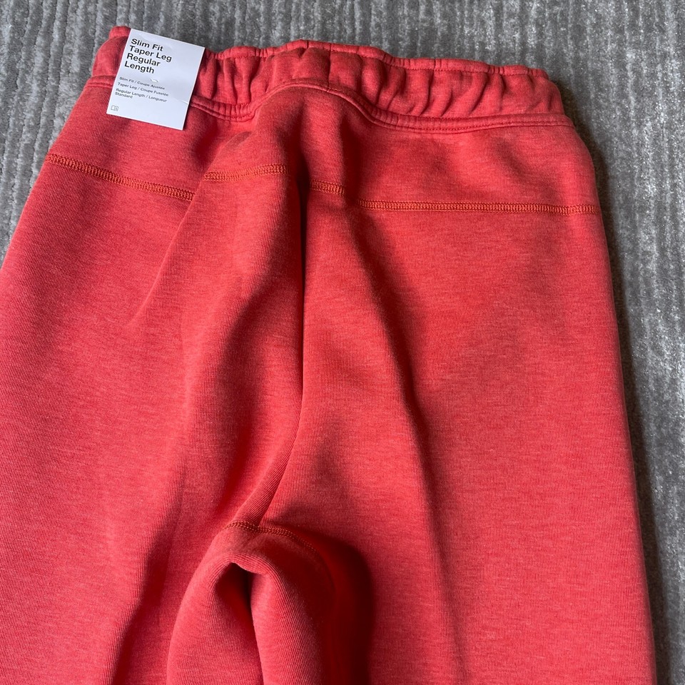 Nike Sportswear Tech Fleece Joggers Pants Mens Extra Small Red FB8002 ...