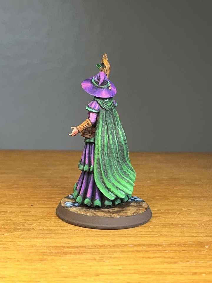 Painted Witch Wizard Mage Miniature, Pro Painted D&D DND Pathfinders ...