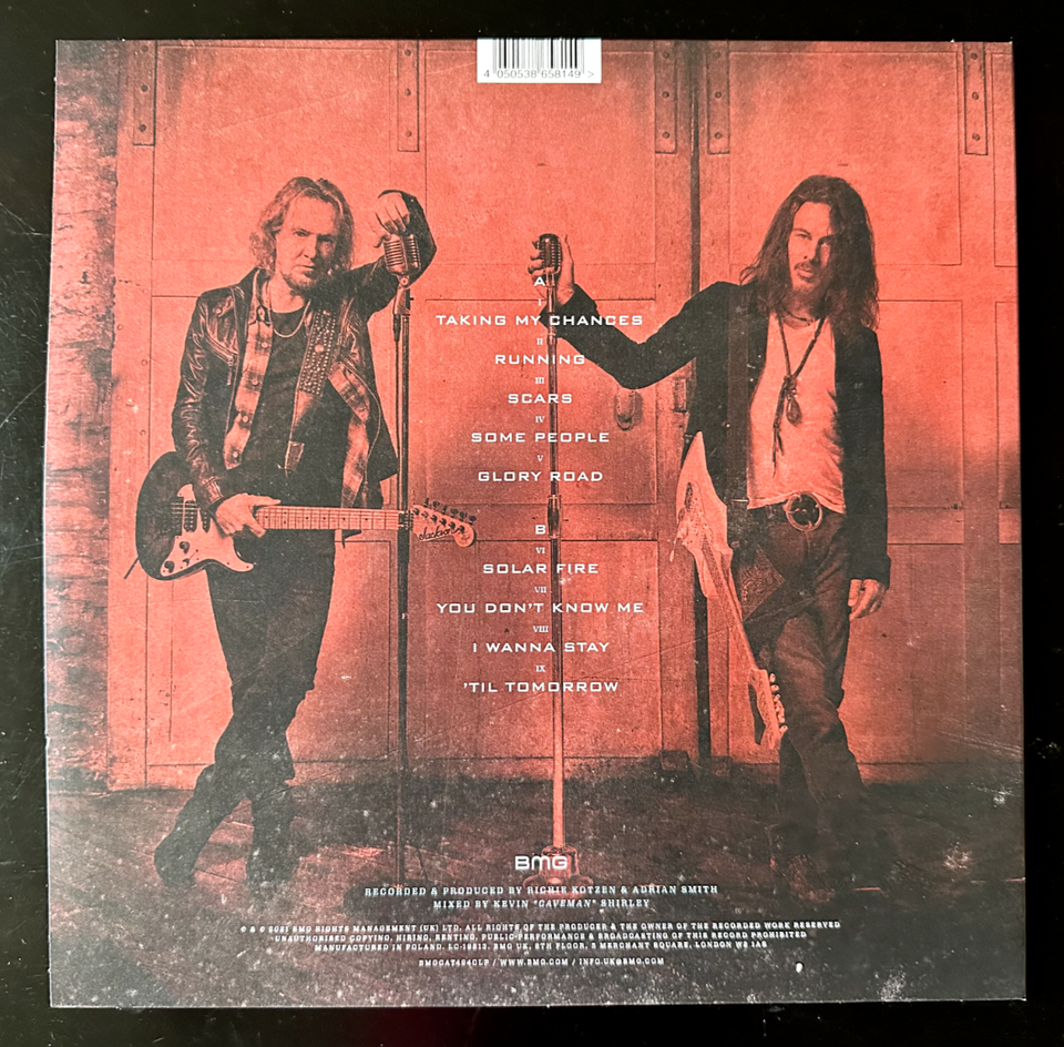 SMITH KOTZEN Adrian Smith and Richie Kotzen RED VINYL SIGNED. Iron ...