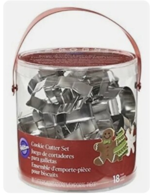 Wilton 18 Piece Metal Christmas Holiday Cookie Cutter Set - New | eBay