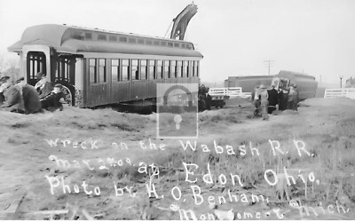 Railroad Train Wreck Wabash Edon Ohio OH - 8.5x11 Print | eBay