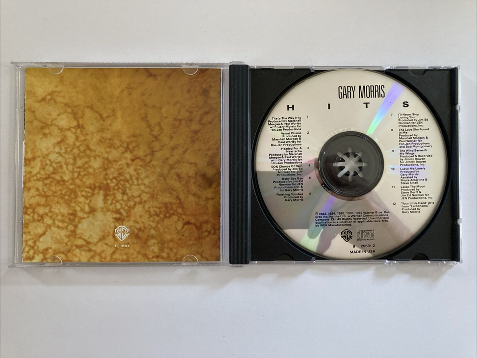 Hits by Gary Morris (CD, Jul-2007, Warner Bros.) Very Good Condition | eBay