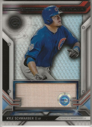 Kyle Schwarber 2016 Topps Strata Clearly Authentic Bat Relic Rookie ...