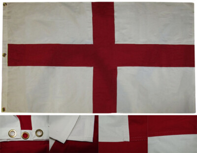 3x5 Embroidered Sewn St George Georges Cross 100% Cotton Flag 3'x5 ...