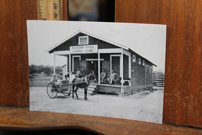 Real Photo 4x6 Antique Reproduction Plantation Office General Store | eBay