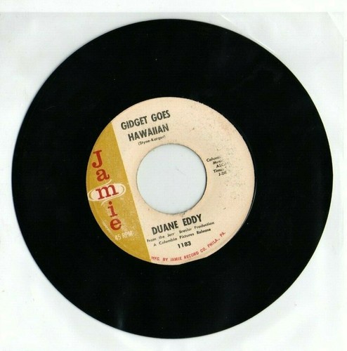 DUANE EDDY: GIDGET GETS HAWAIIN / THEME FROM DIXIE [EX-] 45RPM 7" vinyl ...