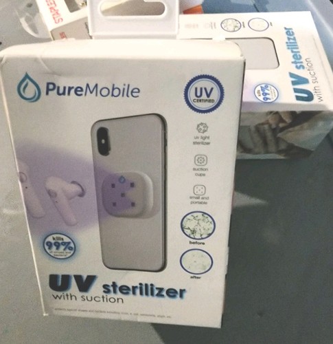 Pure Mobile UV Sterilize With Suction For Phones Kills 99% of Virus ...