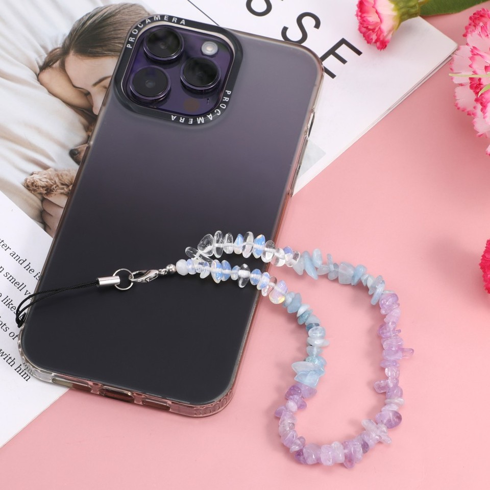 Mobile Phone Lanyard Crystal Chain Painted Pendant Cell Decorative ...