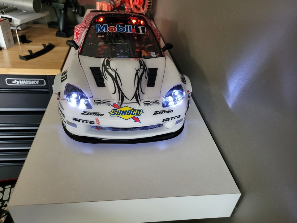 Custom 1/10 Targa C6 Corvette (wide) Body Only. Fits Usukani, Yokomo ...