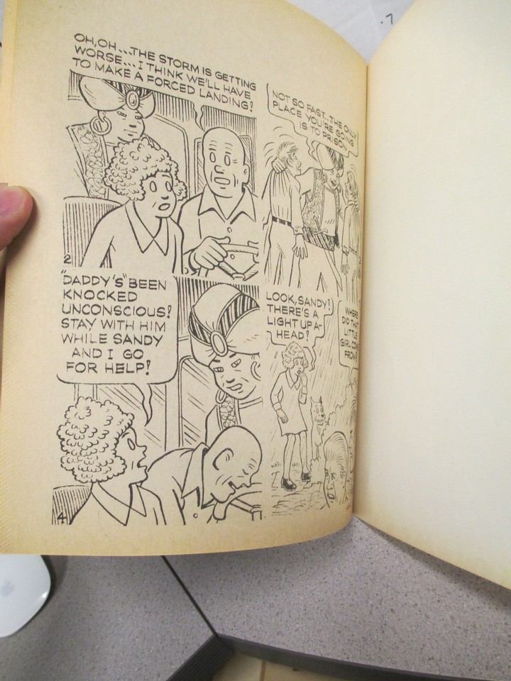 LITTLE ORPHAN ANNIE Sandy Harold Gray coloring book unused 1975 comic ...