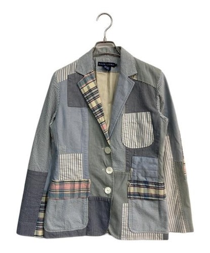 POLO RALPH LAUREN Patchwork tailored jacket blue | eBay