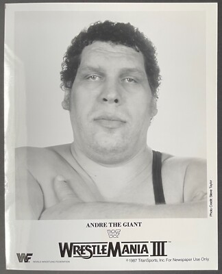 1987 Andre the Giant WWF Wrestlemania III Original Publicity Photo Jean ...