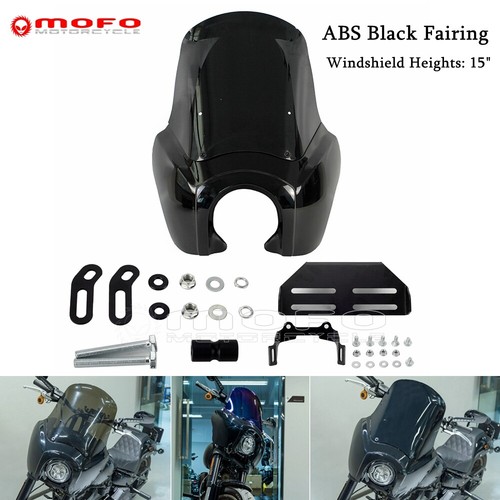 ABS Fairing & 15'' Windshield Kit For Harley Softail Low Rider S FXLRS ...