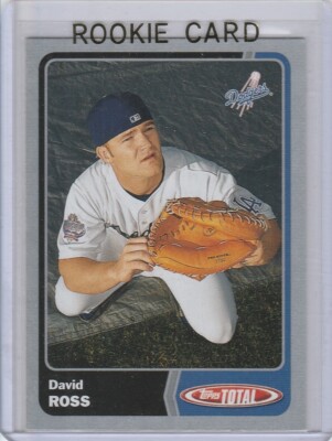 DAVID ROSS ROOKIE CARD Topps Total SILVER VERSION RC Baseball Dodgers ...