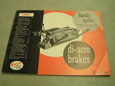 Fabrication - Brake Diacro
