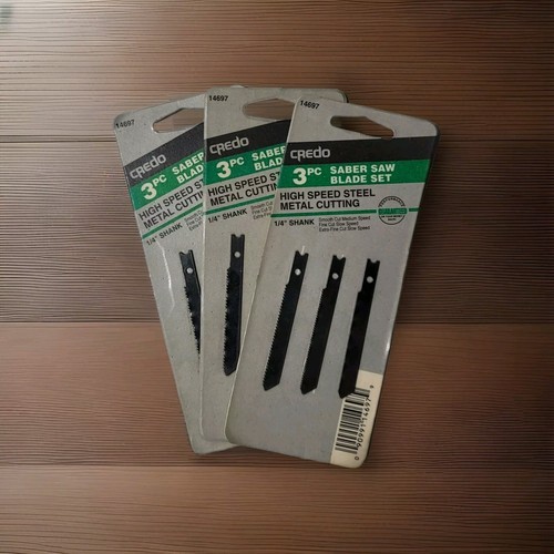 Credo Sabre Saw Blades (3 pkgs) 14697 High Spd Steel Metal Cutting NOS ...