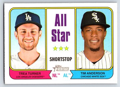 2023 Topps Heritage #335 Turner/Anderson All Stars Dodgers/White Sox | eBay
