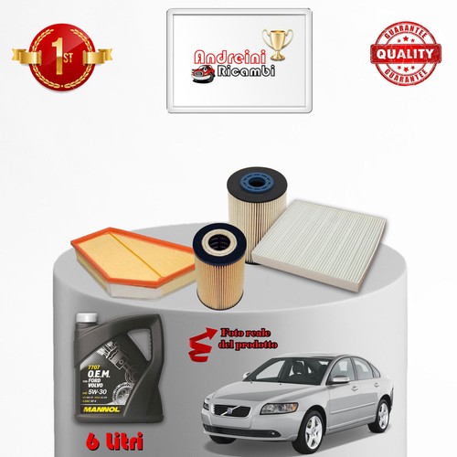 Filtres Kit D'Entretien Et Huile Volvo S40 II 2.0 D4 130KW 177CV 2010 ...