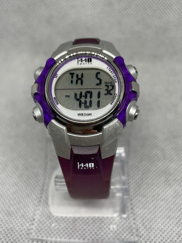 Timex 1440 Sports Women's Purple Digital Watch Water Resistant | eBay