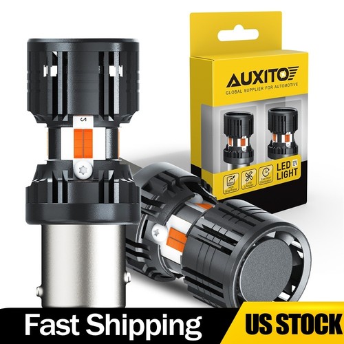 1/2SET 1157 LED Bulb Yellow Turn Signal Light Super Bright BAY15D 2057 ...
