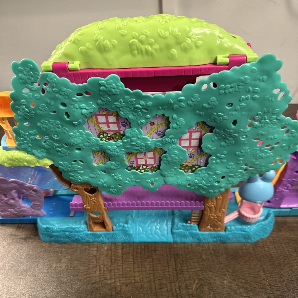 Mattel Polly Pocket Pollyville Pet Adventure Treehouse Playset As Is ...