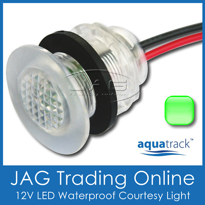 GREEN LED LIVEWELL BAIT TANK LIGHT - COURTESY STAIR BOAT FISHING SQUID ...